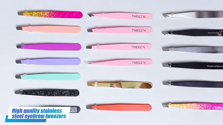 1.5mm Thickness High Quality Set Eyebrow Tweezers