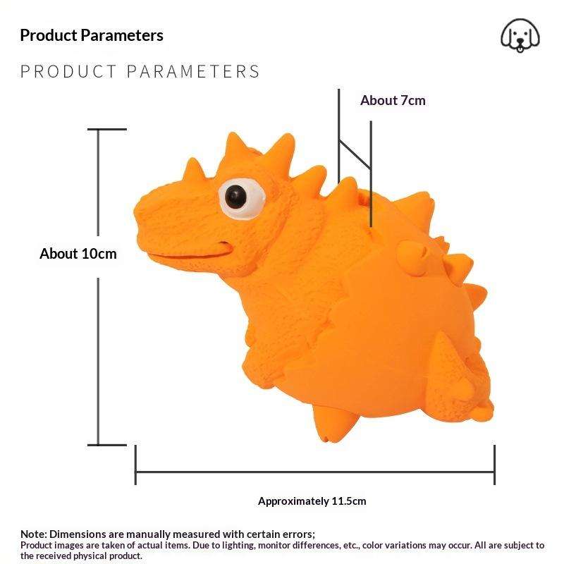 Eco-friendly Latex Eggshell Dinosaur Squeaky Dog Toy Cute Cartoon ...