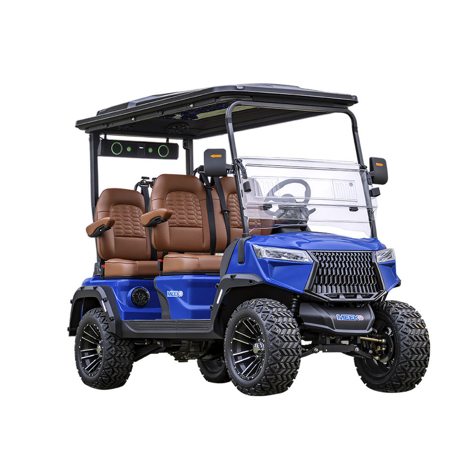 4 Seater Electric Golf Cart Lithium Battery New Design Luxury Seats ...