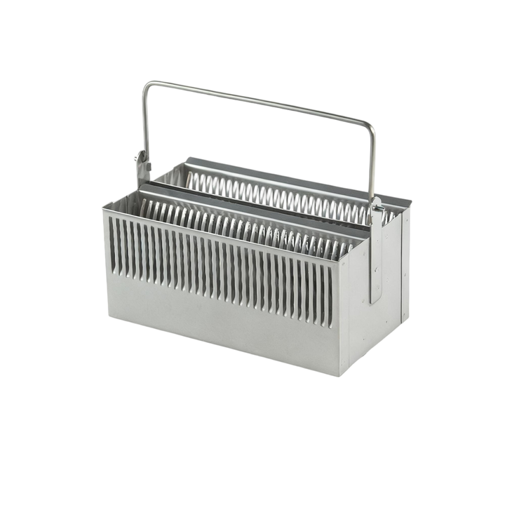 Histology Tissue Slide Staining Jar Rack Stainless Steel Microscope Slide Stain Staining Rack ...