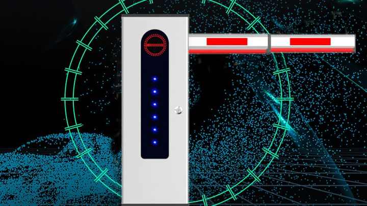 Electric Parking Lot Arm Barrier Gate System with Traffic Lights