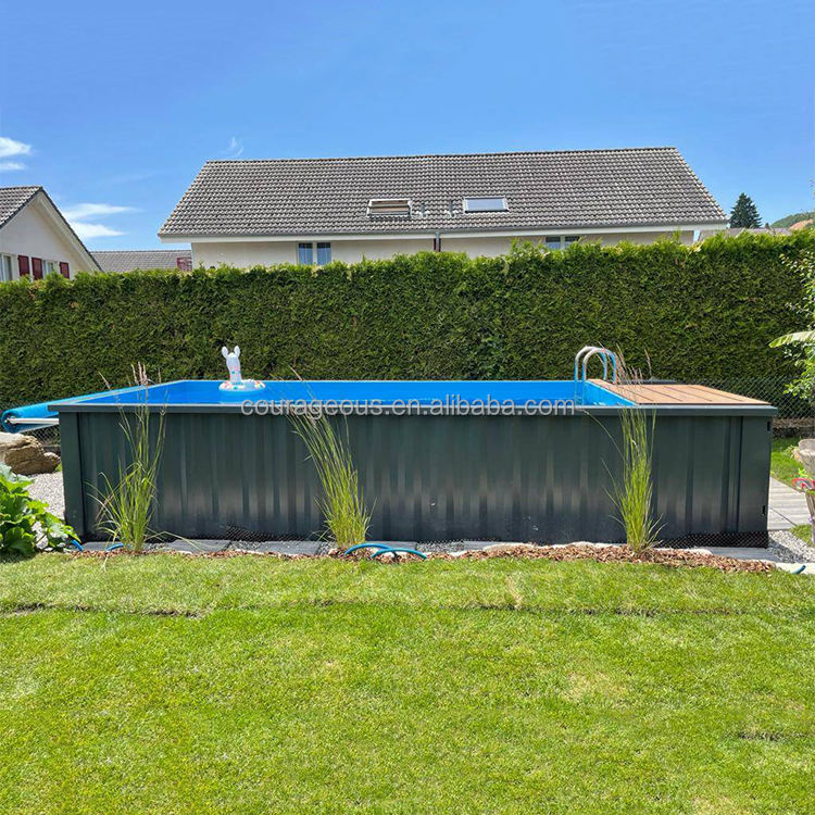 Shipping Container Swimming Pool 20ft Container House With Swimming ...
