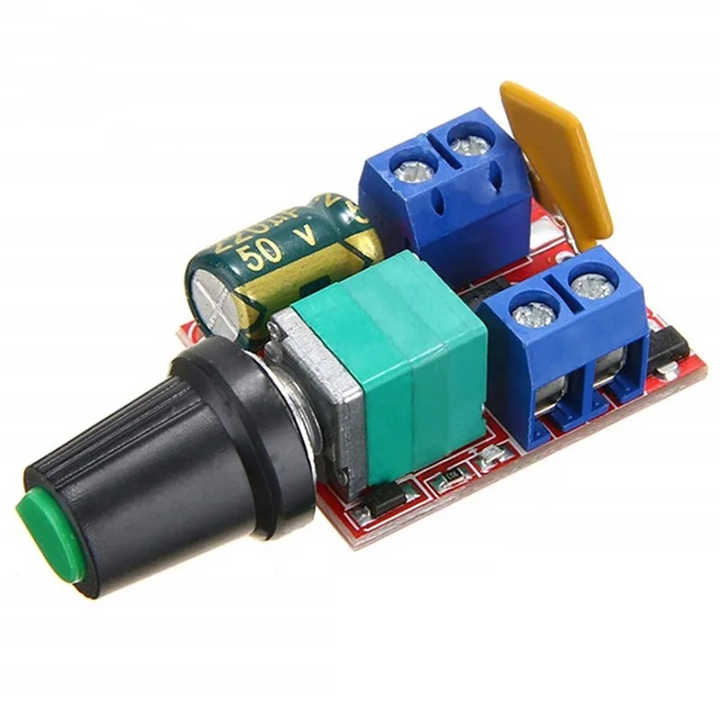 Mini DC-DC Motor 5A PWM Max 90W Speed Controller Module 3V 6V 12V 24V 35VDC Speed Regulator ...