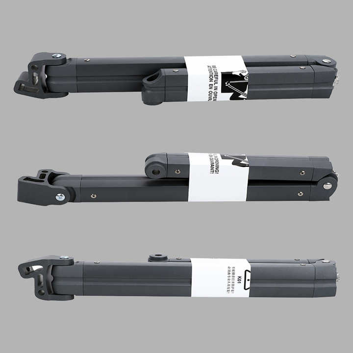 Black Metal Motorized Retractable Folding Arm Awning Assembly ...