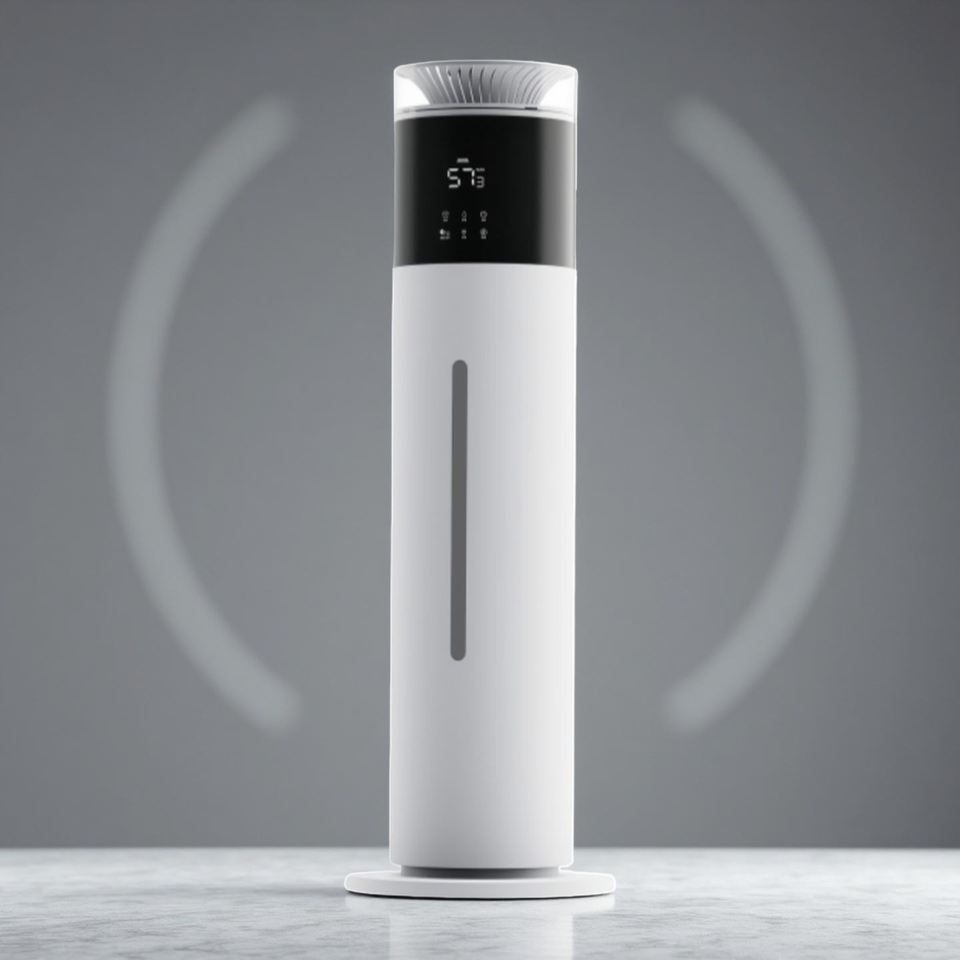 Smart Ultrasonic Aroma Humidifier With Digital Screen Silent Mist and ...