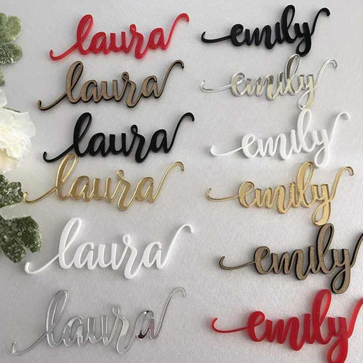 Customized Acrylic Name Tags - Perfect for Wedding Signs
