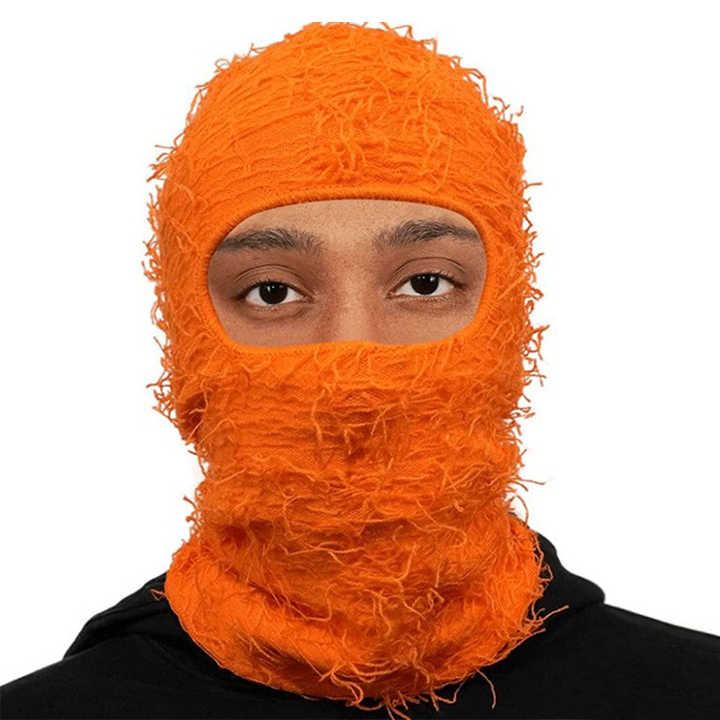 Custom Distressed Tassels Balaclava - Winter Ski Mask
