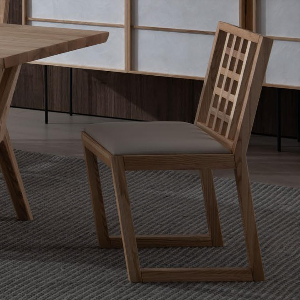 KASARO Wooden Coffee Chair Restaurant Dining Chair Simple Leisure ...