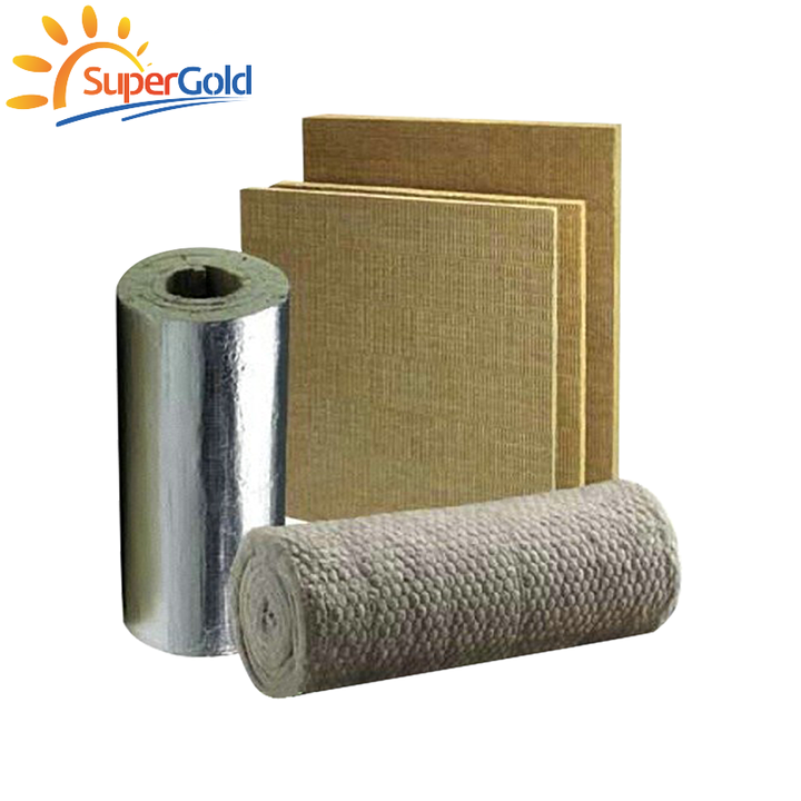 SuperGold Rock Wool Thermal Insulation Roll with Cladding Rock Mineral ...