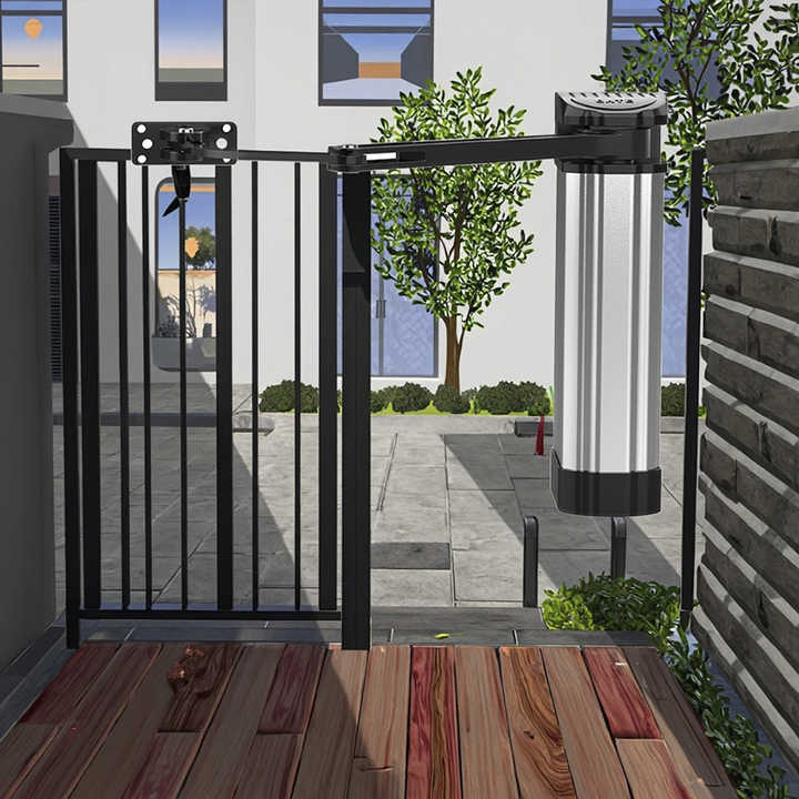 Side-Mounted Gate Opener 150Kg Automatic Arm Door Opener Outdoor Swing ...