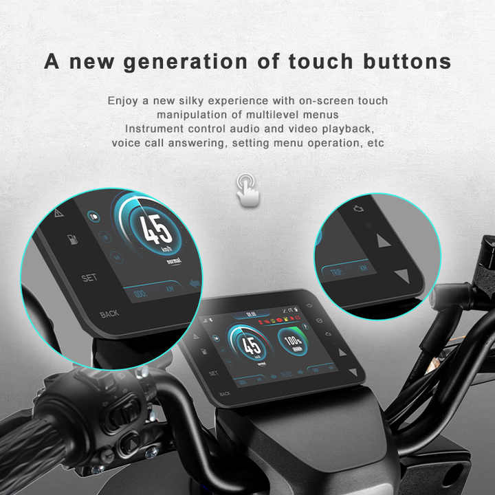 Custom 5 Inch Electric Motorcycle Meter LCD Display Speedometer Spare ...