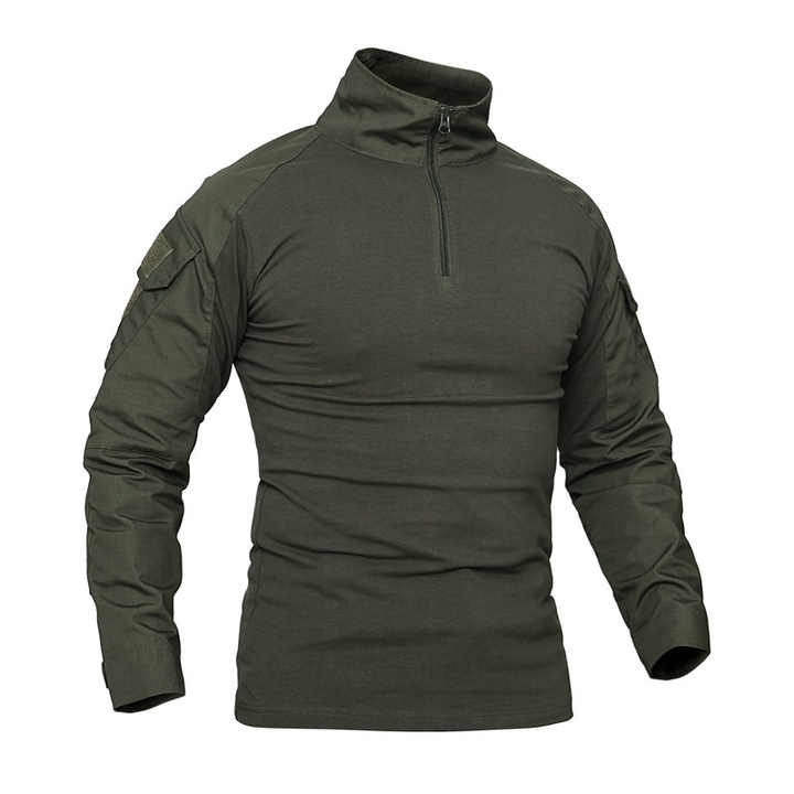 Top Selling Men's Long-Sleeved Tactical T-Shirt Cotton Polyester Nylon ...