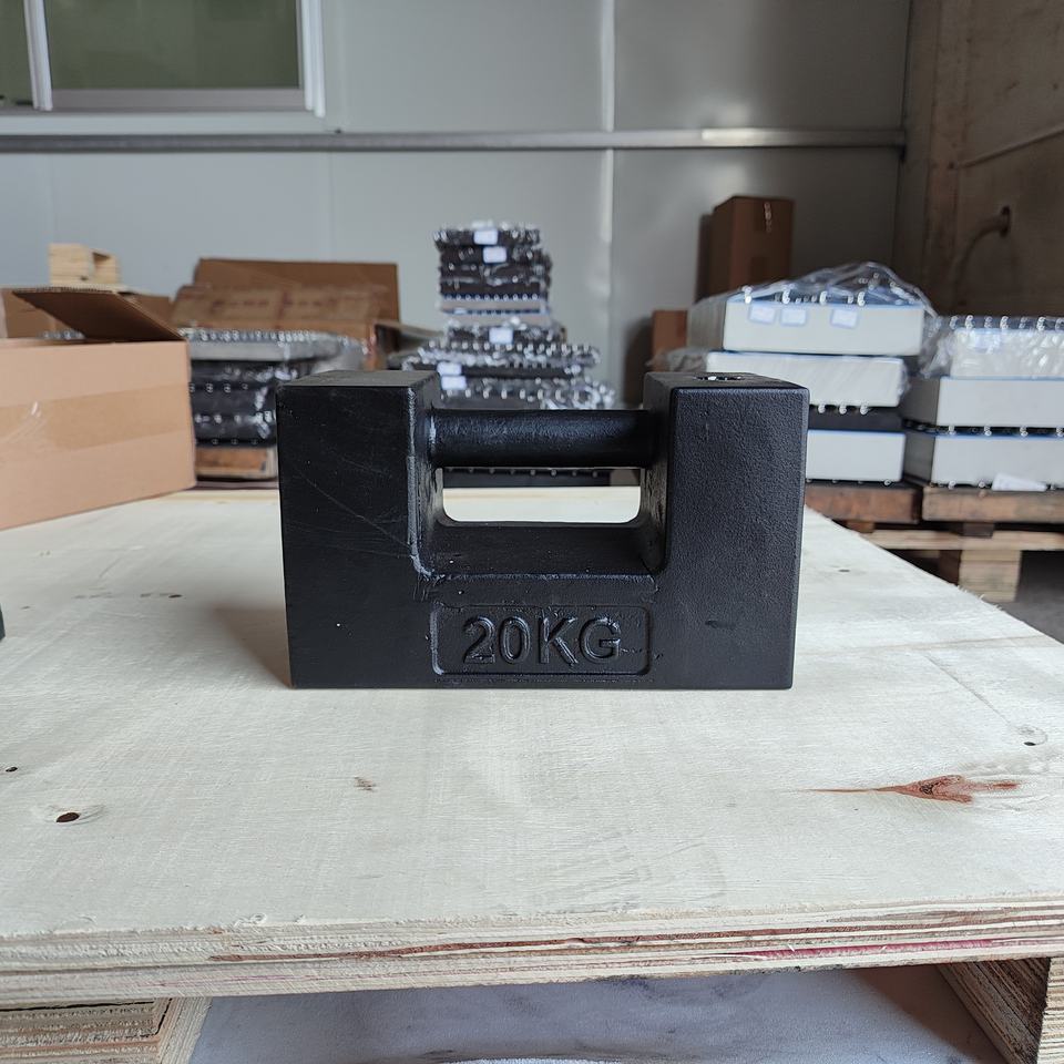 Stackable 20kg Cast Elevator Crane Test Iron Counterweight