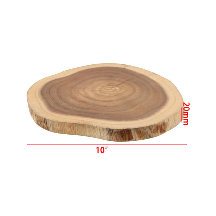 Trunk Tree Natural Round Wood Cutting Board - Durable & Stylish