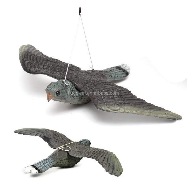 Garden Pest Control Artificial Flying Hawk Decoy with Hanging String ...