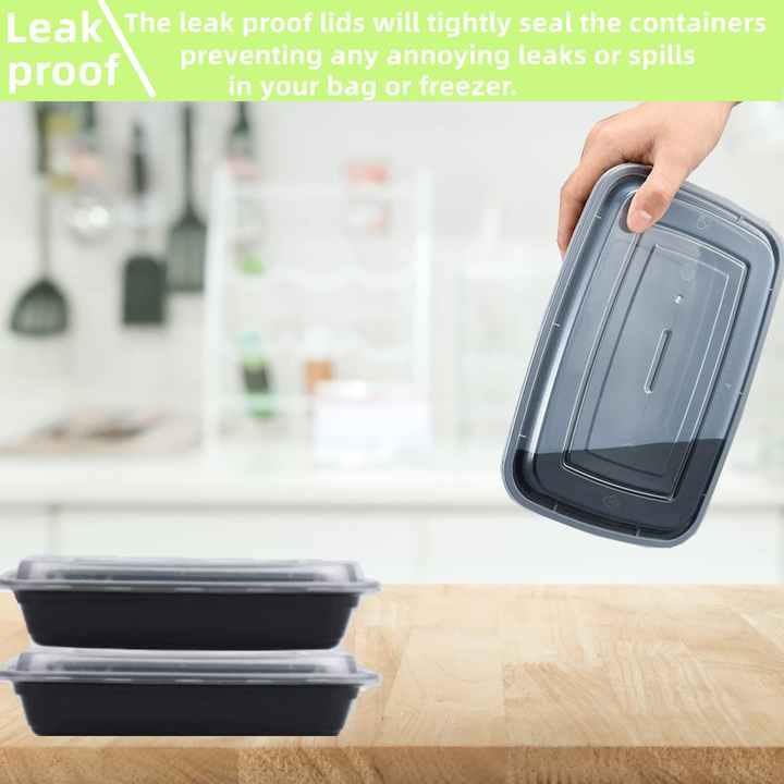 28 Oz Leakproof Plastic Containers - Ideal for Food Storage