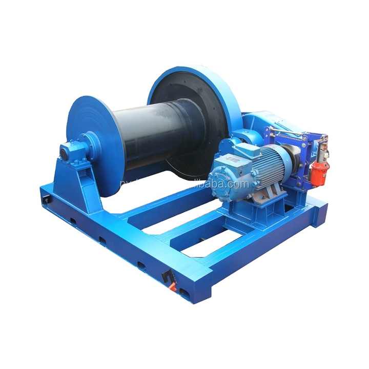 Construction Winch Building with Dead Brake Lock diesel Hydraulic Drum ...