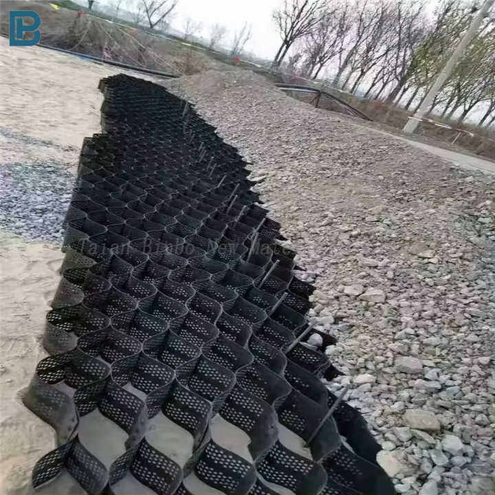 HDPE Honey Comb Plastic Geocell Textured Perforated Road Construction ...