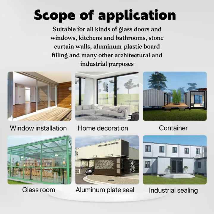 Multifunctional Sealant 300ml Fast Curing Neutral 100% Silicone Sealant Adhesive Silicone ...