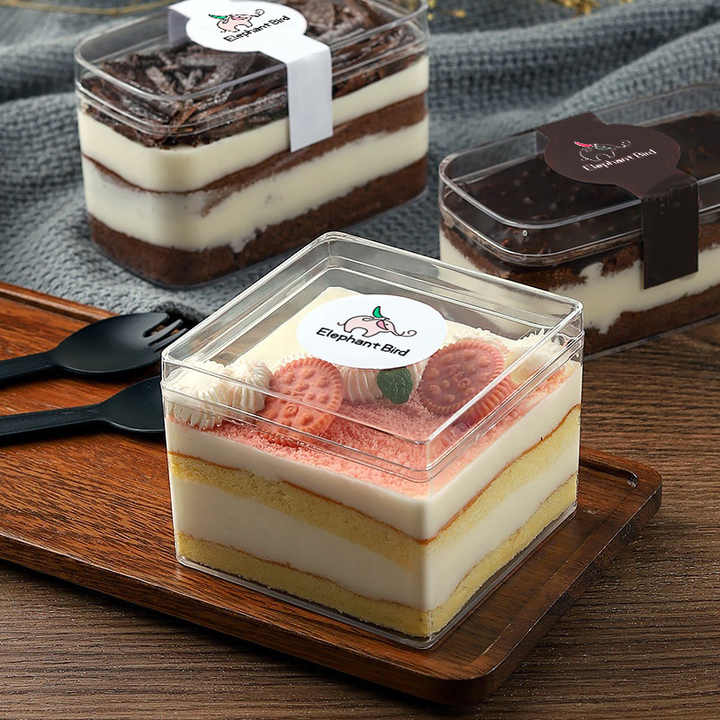 Transparent PS Plastic Cake Boxes - Perfect for Desserts