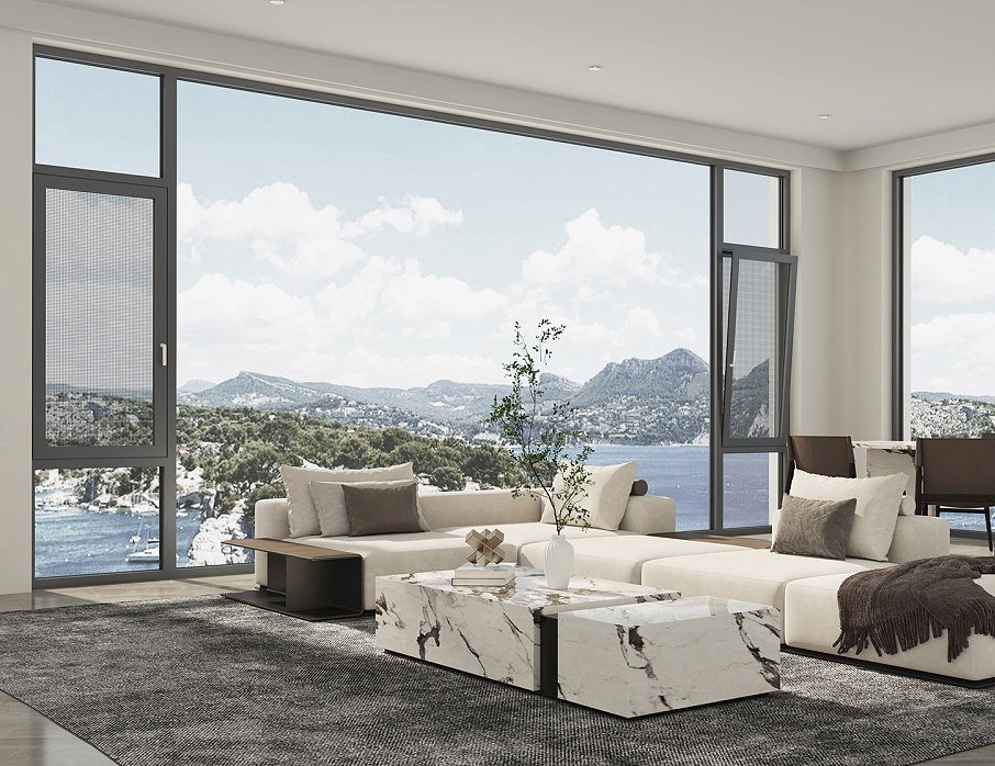 Fixed Glass Panel Window - Modern Aluminum Design