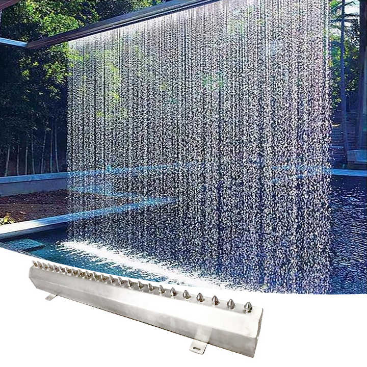 Custom Rain Curtain - Stainless Steel Waterfall Fountains