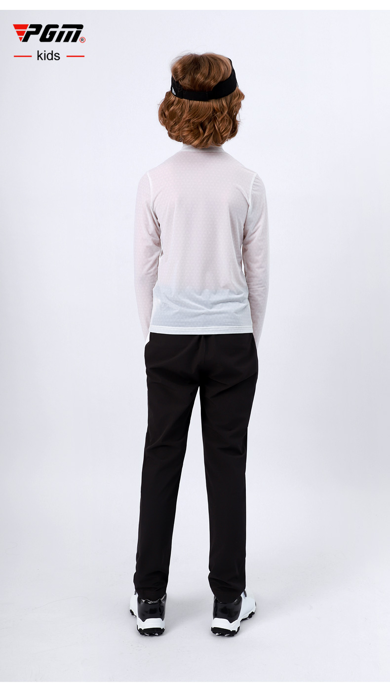 PGM YF408 boys tee-shirts long sleeve dressed shirts for kids-企业官网