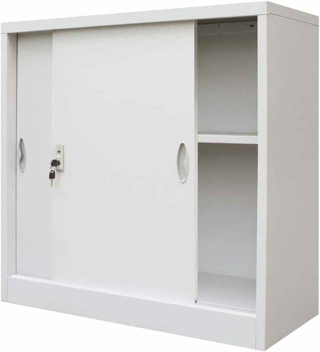 Office Cabinet with Sliding Doors - Durable & Adjustable