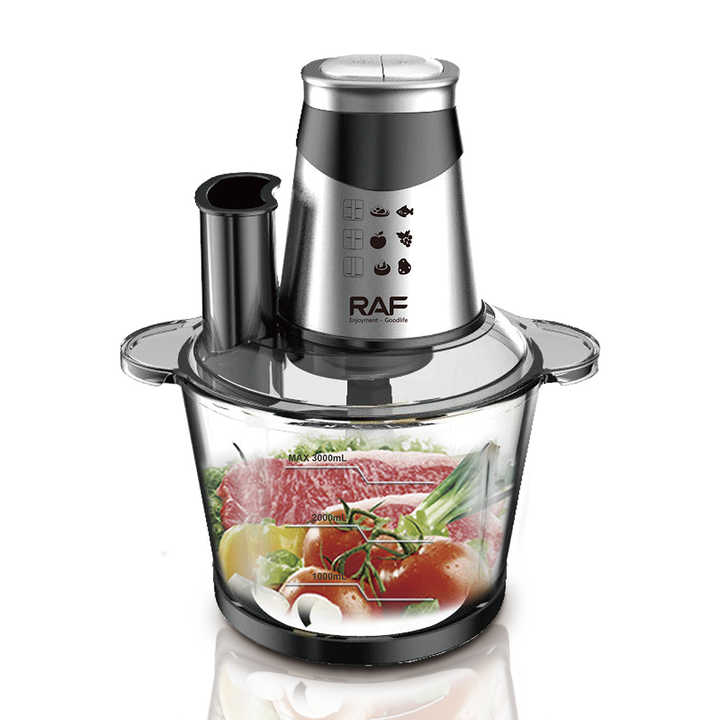 RAF 300W Food Processor Fufu Machine 3.0L Capacity 5 in 1 Multi Purpose ...