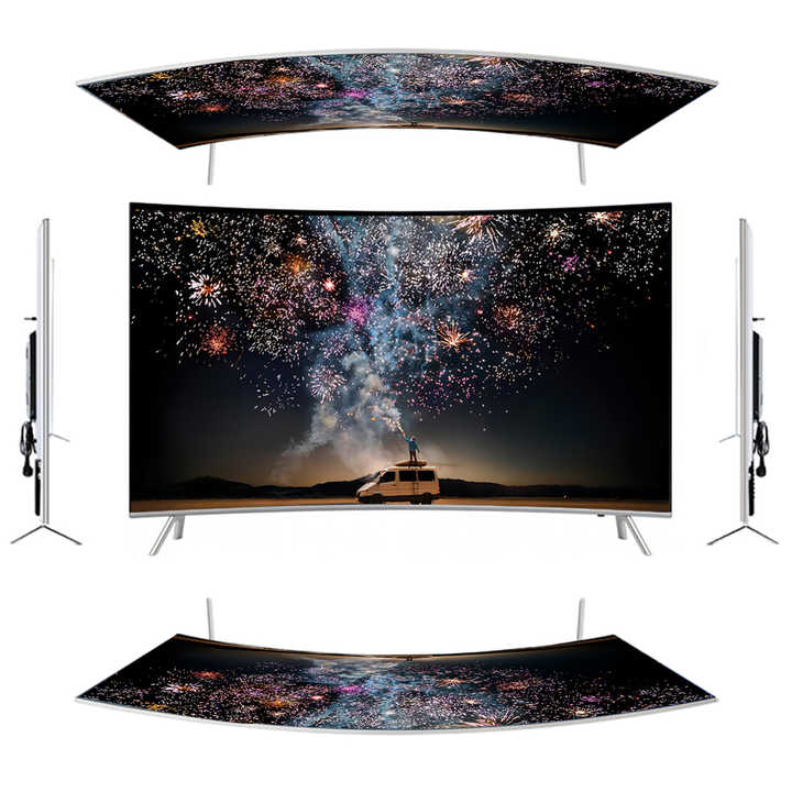 Big Screen 65" Curved TV 4K UHD Smart Television Sets