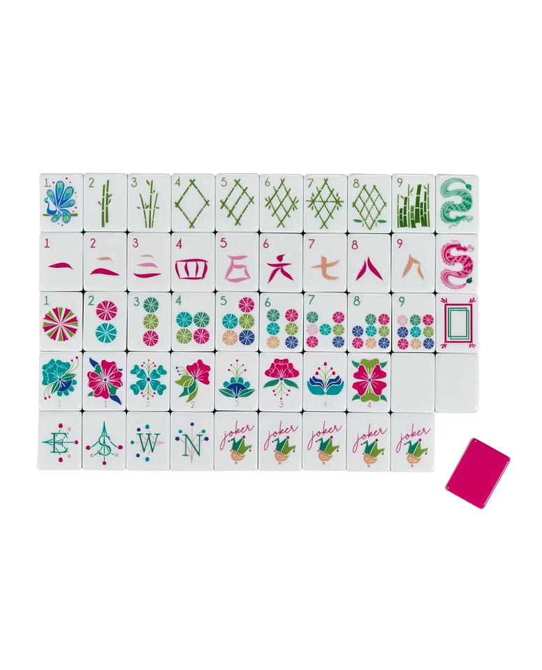 Custom Four-layer Mahjong Tiles Lettering 160 American Mahjong Tiles ...