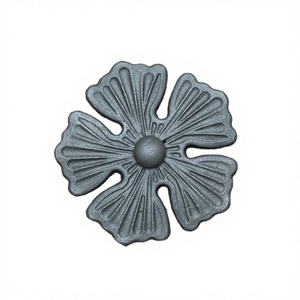 China Wrought Iron Cast Steel Decorative Flowers Leaves Fence Ornament ...