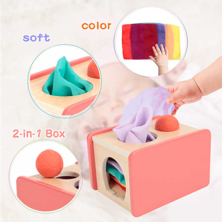Hot Selling Preschool Educational Baby Tissue Box Learning Toys Infant ...