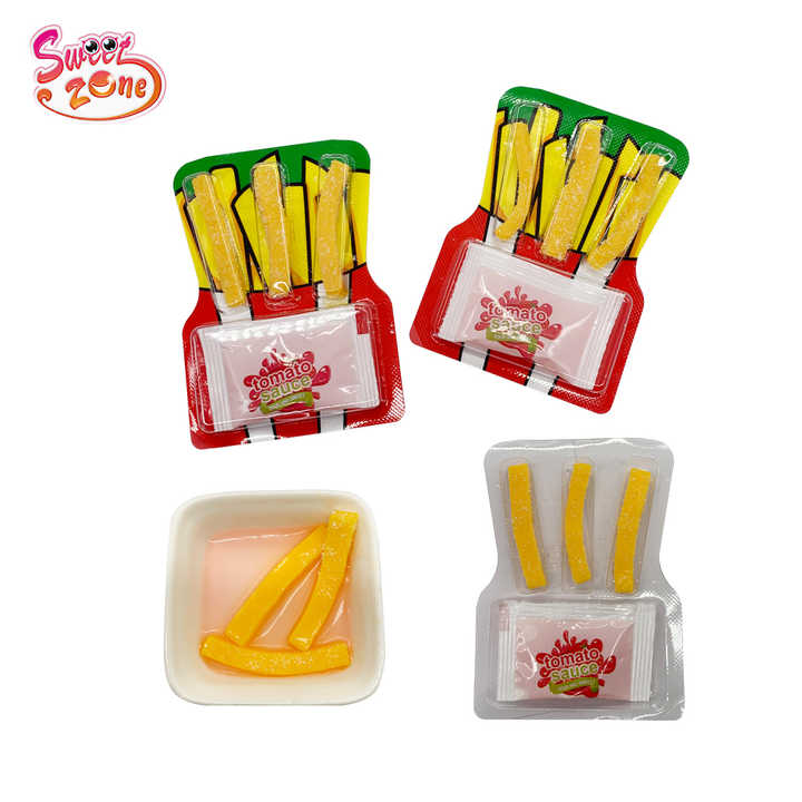 Factory Price French Fries Gummy Soft Candy with Sauce| Alibaba.com