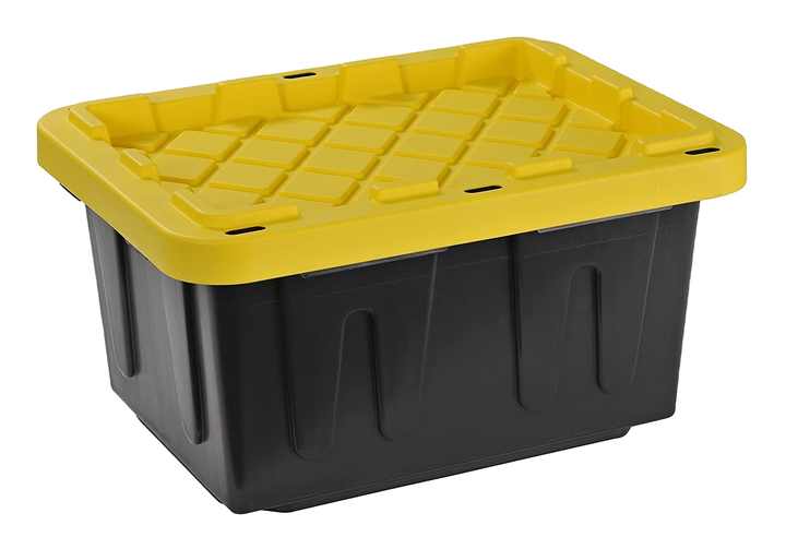 40-Gallon Heavy Duty Plastic Storage Box Large Lockable Container for ...