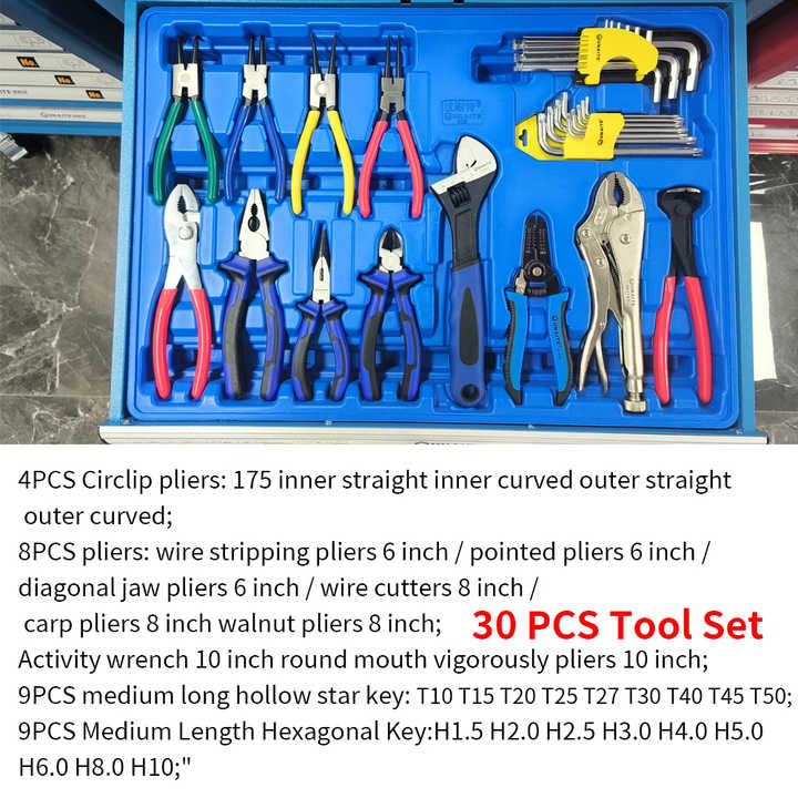 305 PCS 7 Drawer Auto Repair Tool Cart Garage Tool Cabinet/Cart/Box ...