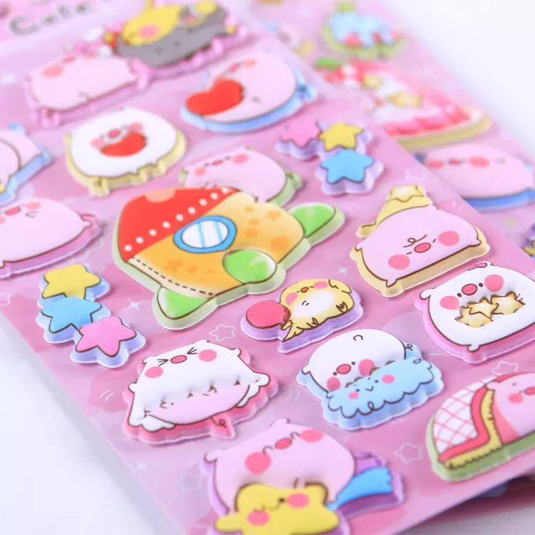 Custom RF Brand 3D Puffy Stickers for Kids Toddlers-Eco-friendly Self ...