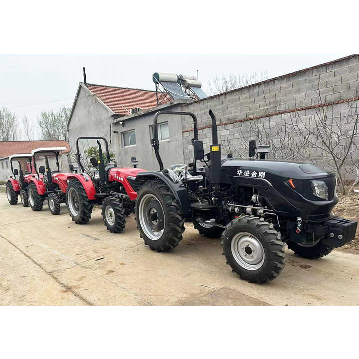 50hp Small 4 Wheel Tractor with Front End Loader Tractors Trucks Agriculture Mini Farm Tractor ...