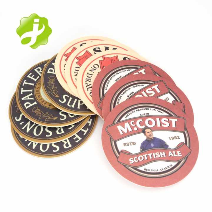 Custom Cardboard Absorbent Paper Beer Coasters - Sustainable & Recycled