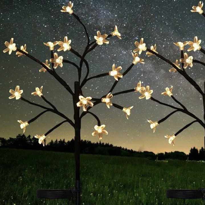 Solar Garden Lights - Elegant Cherry Blossom Tree Lamps