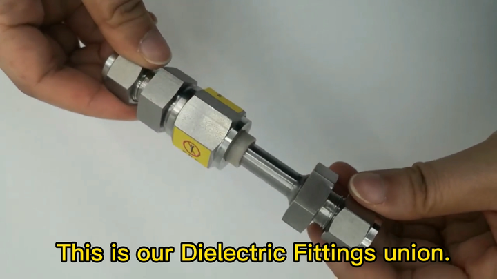 Swagelok Dielectric Tube Fittings Union - 3/8 OD Stainless Steel