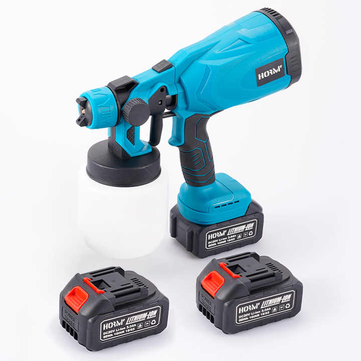 Hormy 800ML Rechargeable Cordless Electric Spray Gun Portable Paint ...