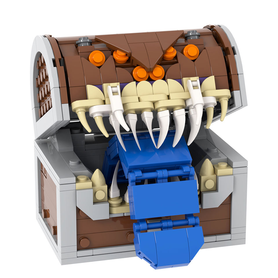 MOC1492 Game Series Treasure Chest Monster Boys Gifts Puzzle Collection ...