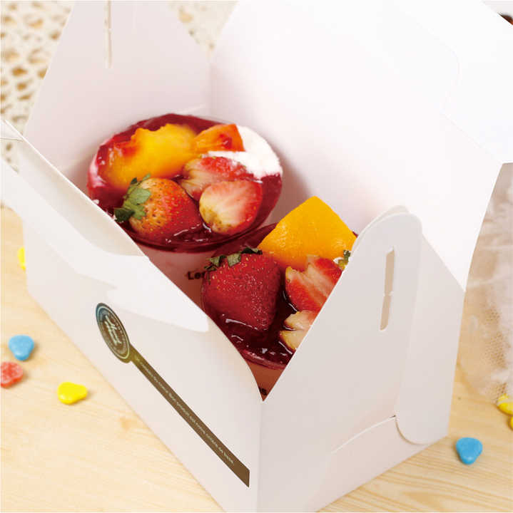 Small Mousse Cake Packing box medium size custom printed logo delicious ...