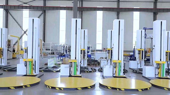 Automatic Pallet Stretch Wrapper Pallet Wrapping Machine with High ...
