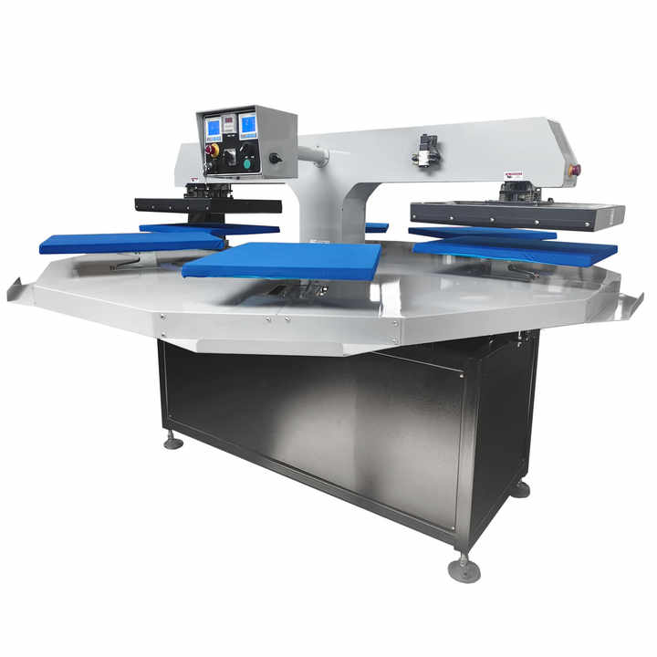 MEM TZ6-4050 Factory Use Six Station Carousel Double Head T Shirt Heat ...