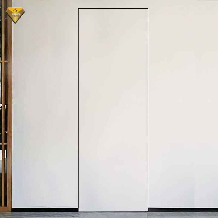 Frameless Wood Veneer Hidden Door with Concealed Hinges - OEM