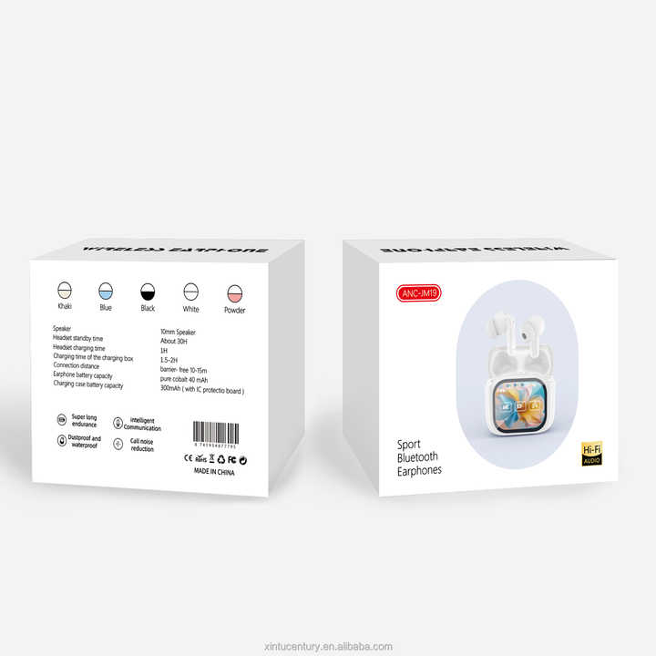 JM19 TWS Earbuds - ANC True Wireless Stereo with Touch Screen