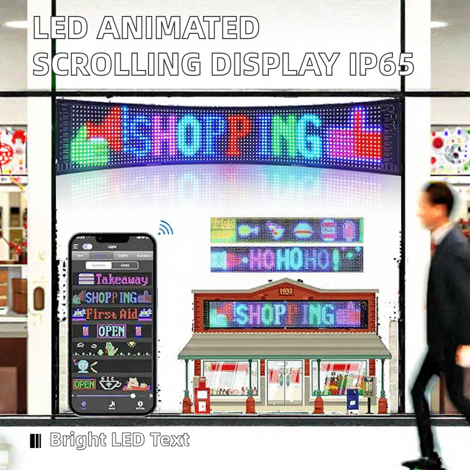 High Quality K19-2 Flexible LED Animated Text Display Screen IP65 ...