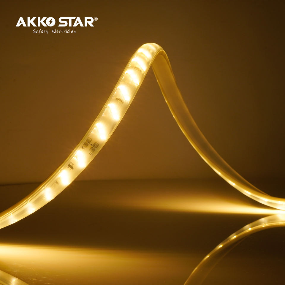AKKO STAR 2835 LEDs Per Meter Oblique Three Row Transparent Conductor ...